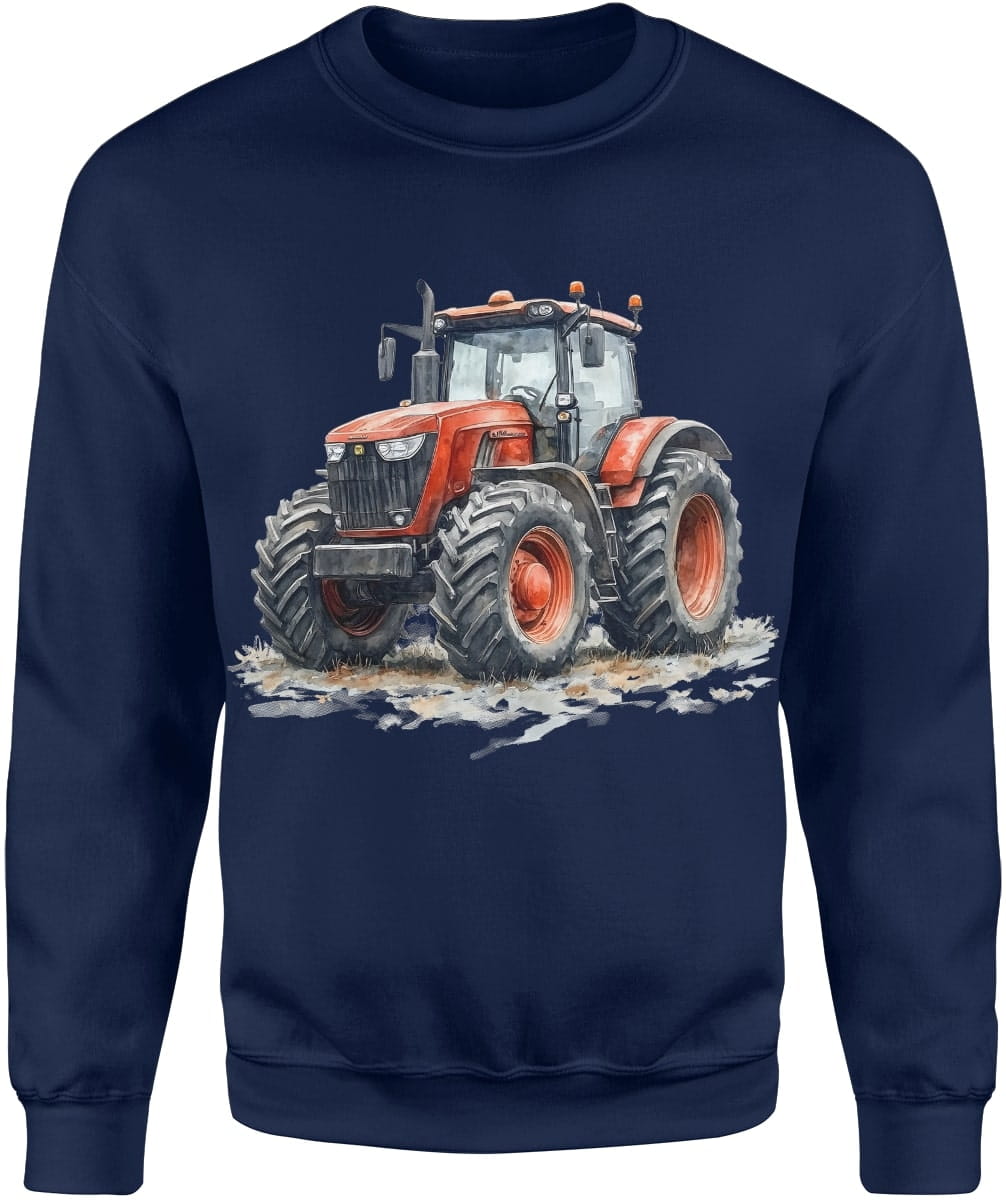Retro Vintage traktor ze traktorem Męska bluza