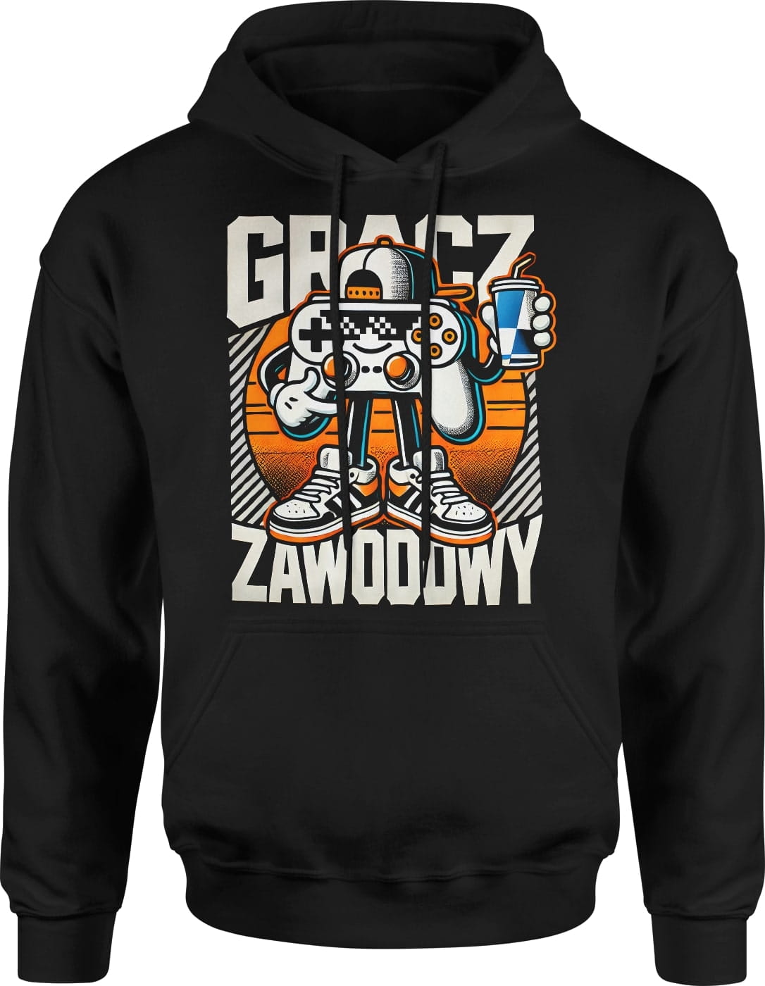 Gracz zawodowy Męska bluza z kapturem